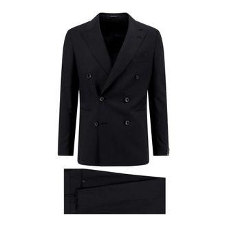 Tagliatore Homme, Costumes, Noir, Taille: 3XL Costume crois&eacute; en laine vierge