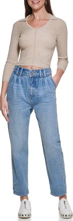 DKNY Damen Dkny Womens Jeans, Light Wash Denim, 30 EU