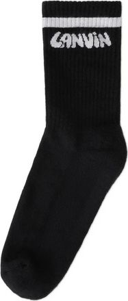 Lanvin Homme, Sous-v&ecirc;tements, Noir, Taille: M Chaussettes Curb