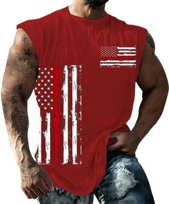 Generic D&eacute;bardeur &agrave; capuche pour homme Drapeau des &Eacute;tats-Unis Pull &agrave; capuche de sport avec poches Gym Grandes tailles T-shirt dentra&icirc;nement pour lentra&icirc;nement