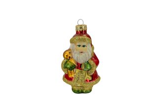 Krebs Glas Lauscha Weihnachtsdekoration/Christbaumschmuck aus Glas - Minifigur Teddy - Weihnachtlicher Stil - Gr&ouml;&szlig;e: ca. 9 cm