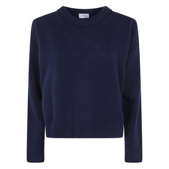 MRZ Round-Neck Strickwaren - - Knitwear - Damen - Blau - M