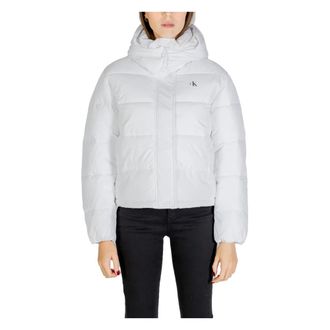 Calvin Klein Jeans Mono Logo Damenjacke Herbst/Winter - - Jackets - Damen - Wei&szlig; - L