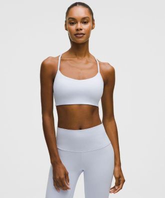 lululemon Brassière Flow Y maintien léger, bonnets A/B Evolve pour Femmes - Bleu - Taille 2XS