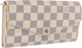 Louis Vuitton Portefeuille long Sarah doccasion - Femme - Pre-owned - Blanc - Taille: ONE Size