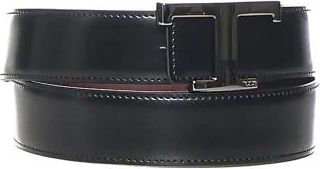 Tod's Homme, Accessoires, Noir, Taille: 110 CM Ceinture R&eacute;versible T Timeless