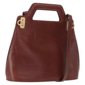 Ferragamo Pre-owned Lederhandtasche - - Pre-owned - Damen - Braun - ONE SIZE