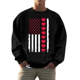 Generic 2026 Sweat-shirt d&eacute;contract&eacute; &agrave; col rond pour homme et femme Motif lettres imprim&eacute;es, Noir, L