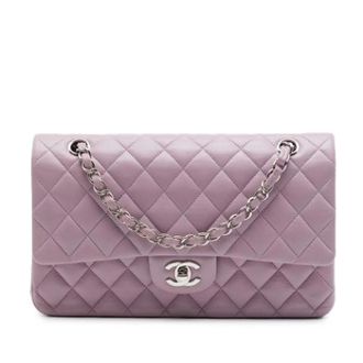 Chanel Sac bandouli&egrave;re classique double rabat Pre-owned - Femme - Pre-owned - Violet - Taille: ONE Size