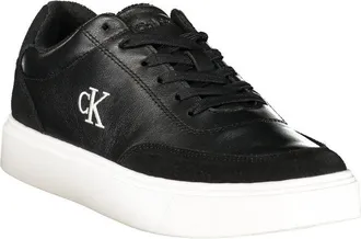 Calvin Klein Leather and Polyurethane Sneaker - Black