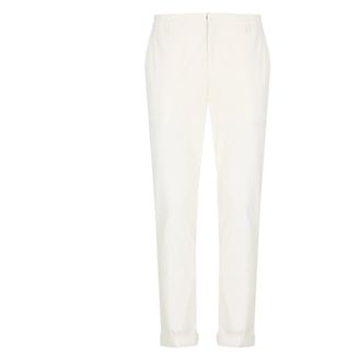 Dondup Homme, Pantalons, Beige, Taille: W34 Pantalon en Coton avec Boutons Avant
