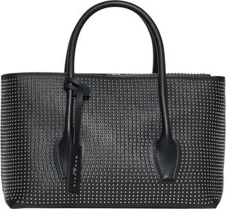 John Richmond Femme, Sacs, Noir, Taille: ONE Size Sac &agrave; main avec clous d&eacute;coratifs et design essentiel