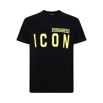 Dsquared2 Homme, Tops, Noir, Taille: 2XL T-shirt &agrave; logo