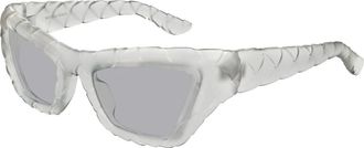 Bottega Veneta unisex, Accessoires, Gris, Taille: 56 MM Cat Eye Lunettes de soleil