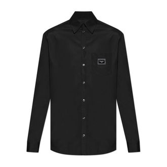 Dolce & Gabbana Homme, Chemises, Noir, Taille: XL Chemise avec poche