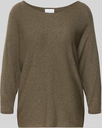 Comma Strickshirt aus Viskose-Mix mit 3/4-Arm