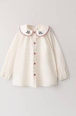 Mango Blouse de pyjama en coton imprim&eacute; blanc cass&eacute; - Home - 2-3 ans - MANGO HOME