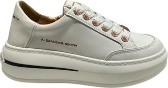 Alexander Smith Femme, Chaussures, Blanc, Taille: 40 EU Baskets en Cuir Lancaster Gate