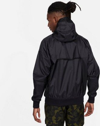 Nike Laufjacke M NK WVN LND WR HD JKT BLACK/DK SMOKE GREY