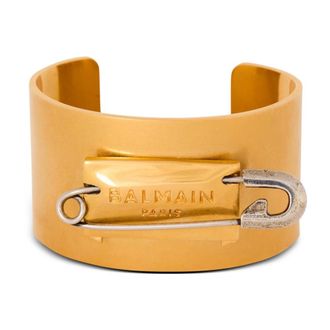 Balmain Femme, Accessoires, Jaune, Taille: S Bracelet &eacute;pingle &agrave; nourrice en laiton