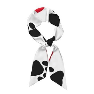 Generic &Eacute;charpe en satin de soie avec motif de patte pour femme - Pour le sport, le yoga, le visage