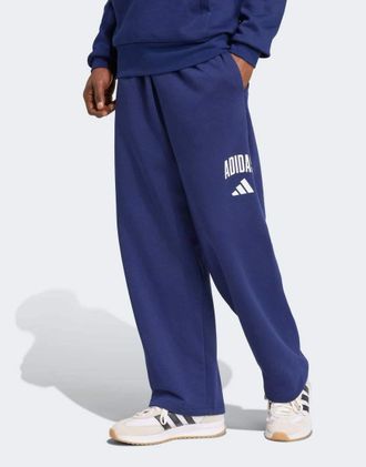 adidas adidas Performance - Hose in Dunkelblau/Wei&szlig; mit College-Logo