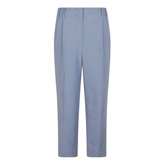 Brunello Cucinelli Bundfaltenhose - - Trousers - Damen - Blau - S