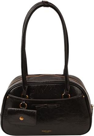 Generic Sac &agrave; main polyvalent en cuir synth&eacute;tique avec fermeture &eacute;clair - Couleur unie - Style vintage - Pour l&eacute;cole, le travail, le shopping, les voyages, un