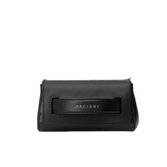 Orciani Glattleder Kettenschultertasche - - Bags - Damen - Schwarzk - ONE SIZE