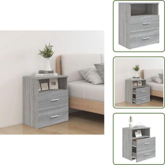 vidaXL Table de chevet Sonoma gris 50x32x60 cm - Table De Chevet - Meuble De Chambre - Table Dappoint - Commode - Rangement