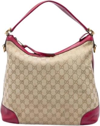 Gucci Pre-owned Sac bandouli&egrave;re en toile - Femme - Pre-owned - Beige - Taille: ONE Size