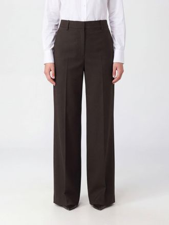 Pantaloni Torino Pantalon large en laine vierge avec taille mi-haute et poches italiennes