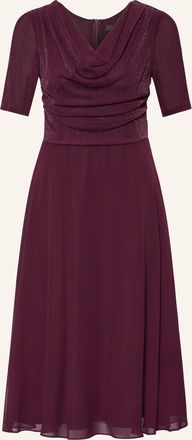 Vera Mont Kleid Im Materialmix Mit Glitzegarn rot