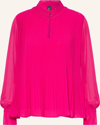 Marc Cain Blusenshirt Mit Plissees Und Spitze pink