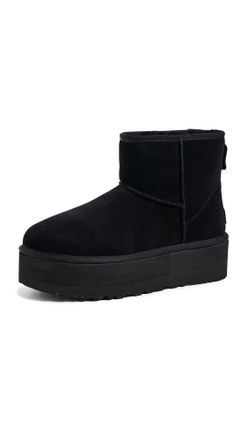 UGG Ugg Classic Mini Platform 1134991-BLK, Womens Winter Boots,Boots, Black, 41 EU