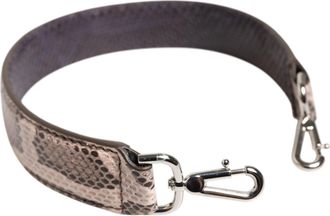 Dolce & Gabbana Beiger Exotischer Lederhandtaschen-Zubeh&ouml;r Schulterriemen