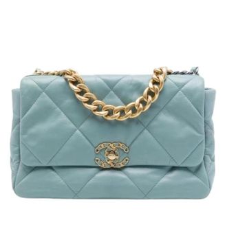 Chanel Pre-owned Large 19 Flap Bag - - Pre-owned - Damen - Blau - ONE SIZE