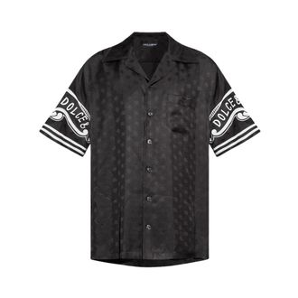 Dolce & Gabbana Homme, Chemises, Noir, Taille: M Chemises Manches Courtes