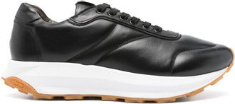 Corneliani baskets en cuir - Noir