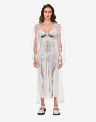 Moschino Robe en cr&ecirc;pe imprim&eacute; - Blanc