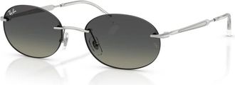 Ray-Ban Oval Lunettes de soleil - unisex - Accessoires - Gris - Taille: 54 MM