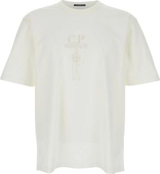 C.P. Company C.p. Company, Homme, Tops, Blanc, Taille: L Polo Chemises