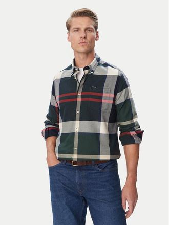 Barbour Hemd Dunoon Tartan MSH4980TN57 Dunkelgr&uuml;n Tailored Fit