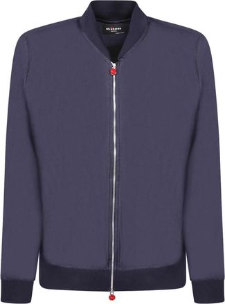Kiton Homme, Vestes, Bleu, Taille: L Bomber Jacket