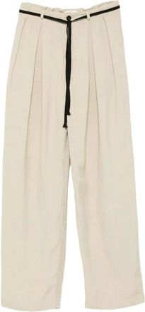 Barena Femme, Pantalons, Beige, Taille: 40 FR Pleated Pantalons