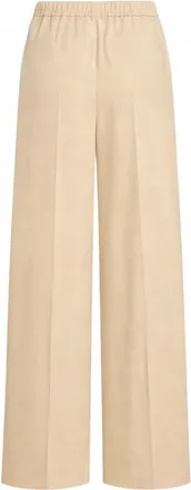 Patou Wide-Leg Cotton Bio Trousers - Beige