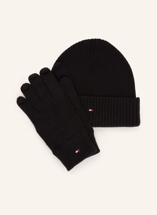 Tommy Hilfiger Set: Handschuhe Und M&uuml;tze schwarz