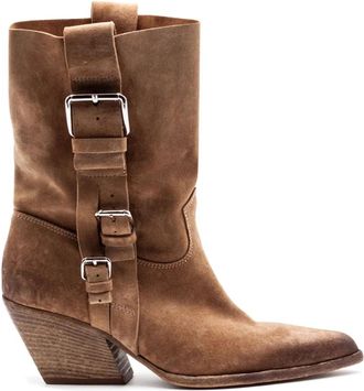 Elena Iachi Femme, Chaussures, Beige, Taille: 37 EU Bottine Texane