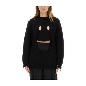 Moschino J09225405 0555 Strickpullover - - Knitwear - Damen - Schwarzk - XS