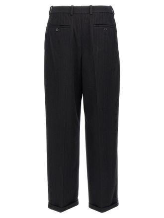 Saint Laurent Mens Black Wool Dress Pants